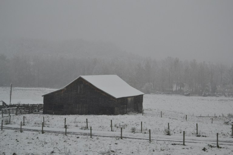 October Snow Barn Charm | these days of mine